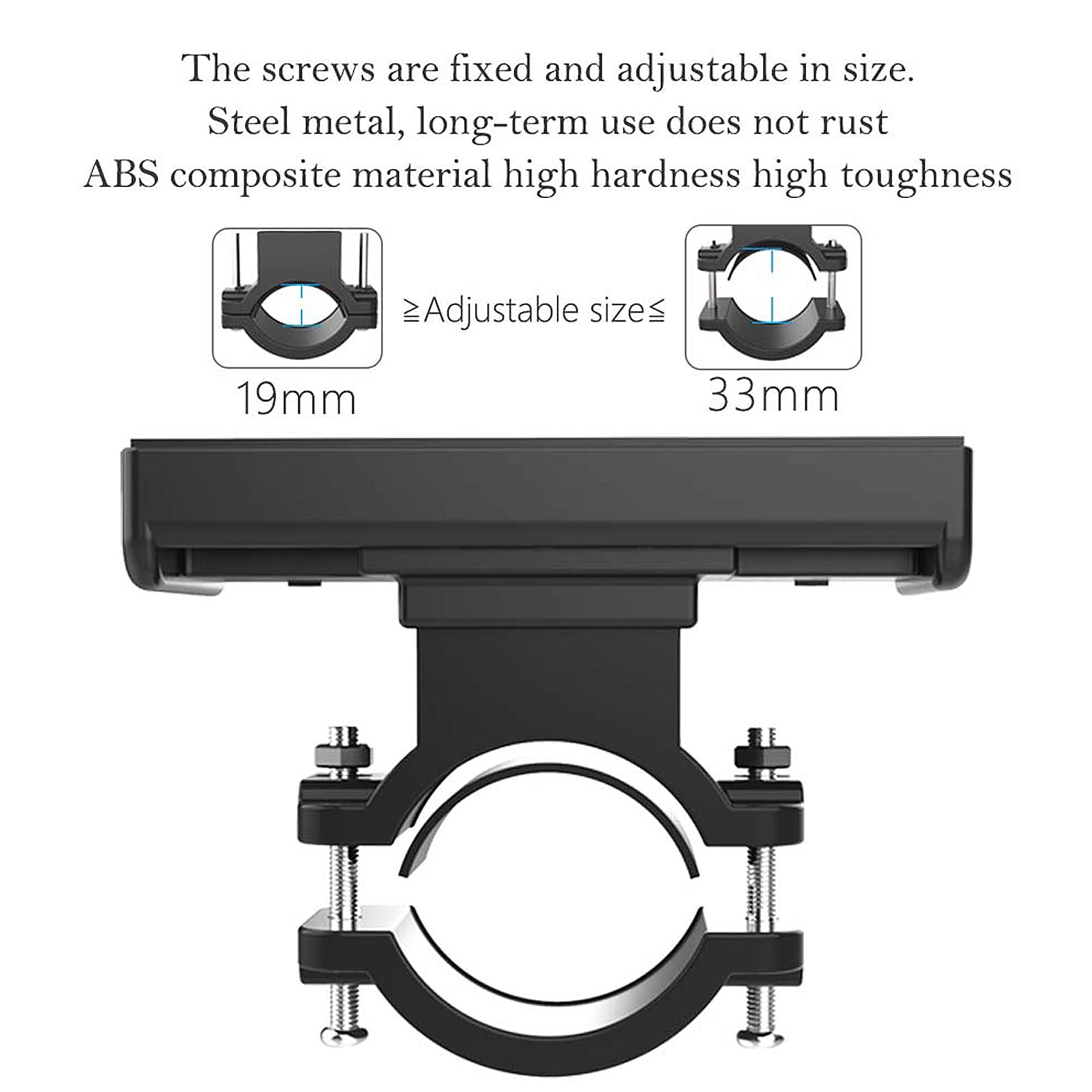 Universal Sporting Camera Bracket Outdoor Bike Mount Holder Accessories for Mountain Bike, Golf Cart, Scooter Stand Bicycle Speaker Mount Light Stand Clip Adjustable Strap for Drink Bottle Rack
