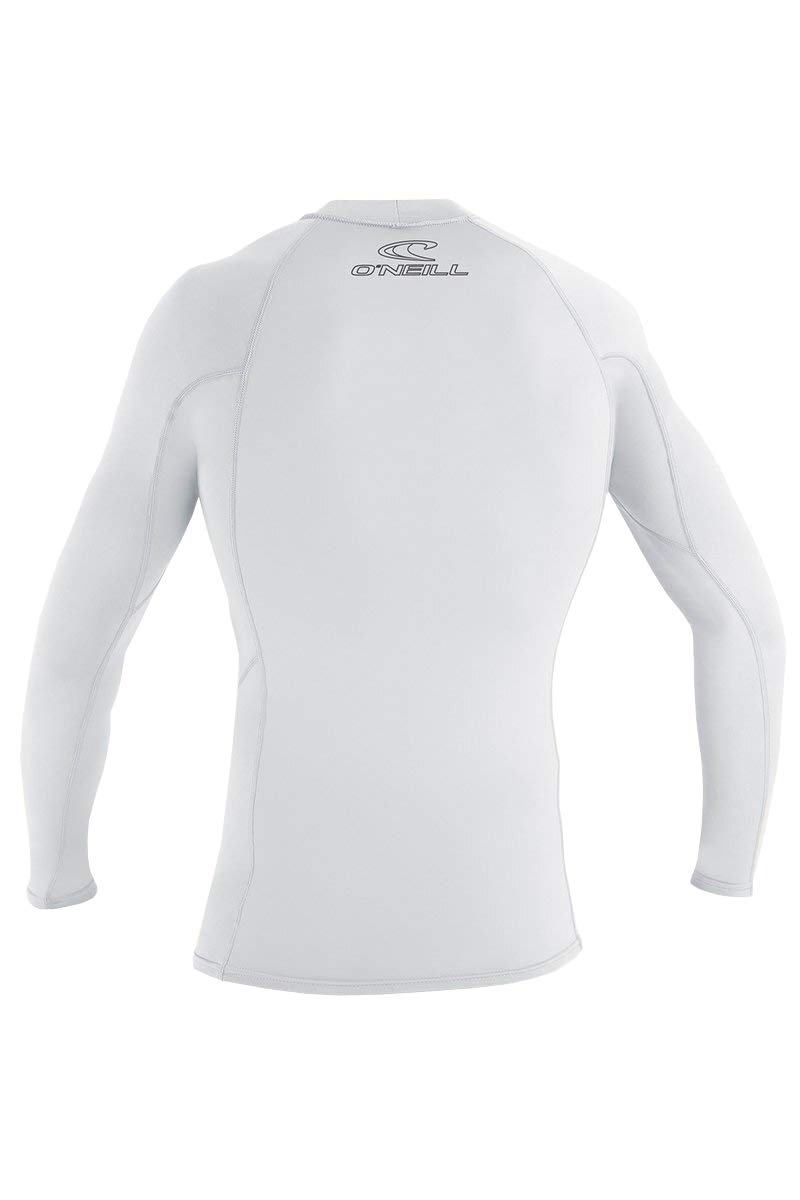 O' NEILL Men's Basic Skins 50+ L/S Rash Guard, White, L