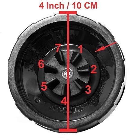Replacement Parts For Ninja Blender - 7 fins Blender Blade Plus Two Replacement Blender Cups For Nutri Ninja Auto iQ BL682-30 BL642-30 BL450-30 BL482-30 BL687CO-30 ect