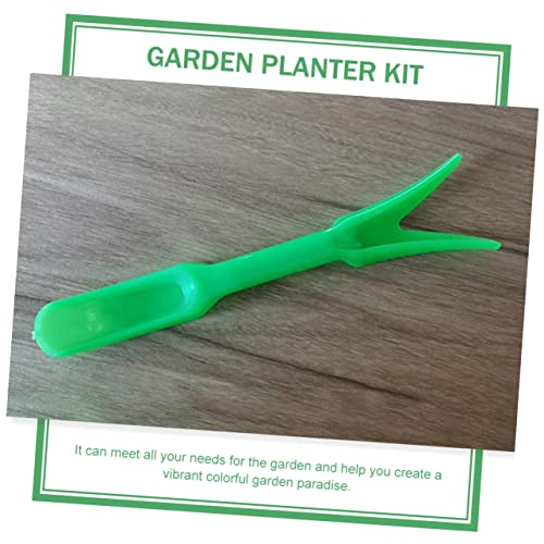 YARNOW 50 Sets Sowing Device Planting Tools Bonsai Planting Tool Dibber for Planting Planter Tool Potato Fork Bling Accessories Succulents Transplant Tool Trowel Abs Earth Tones