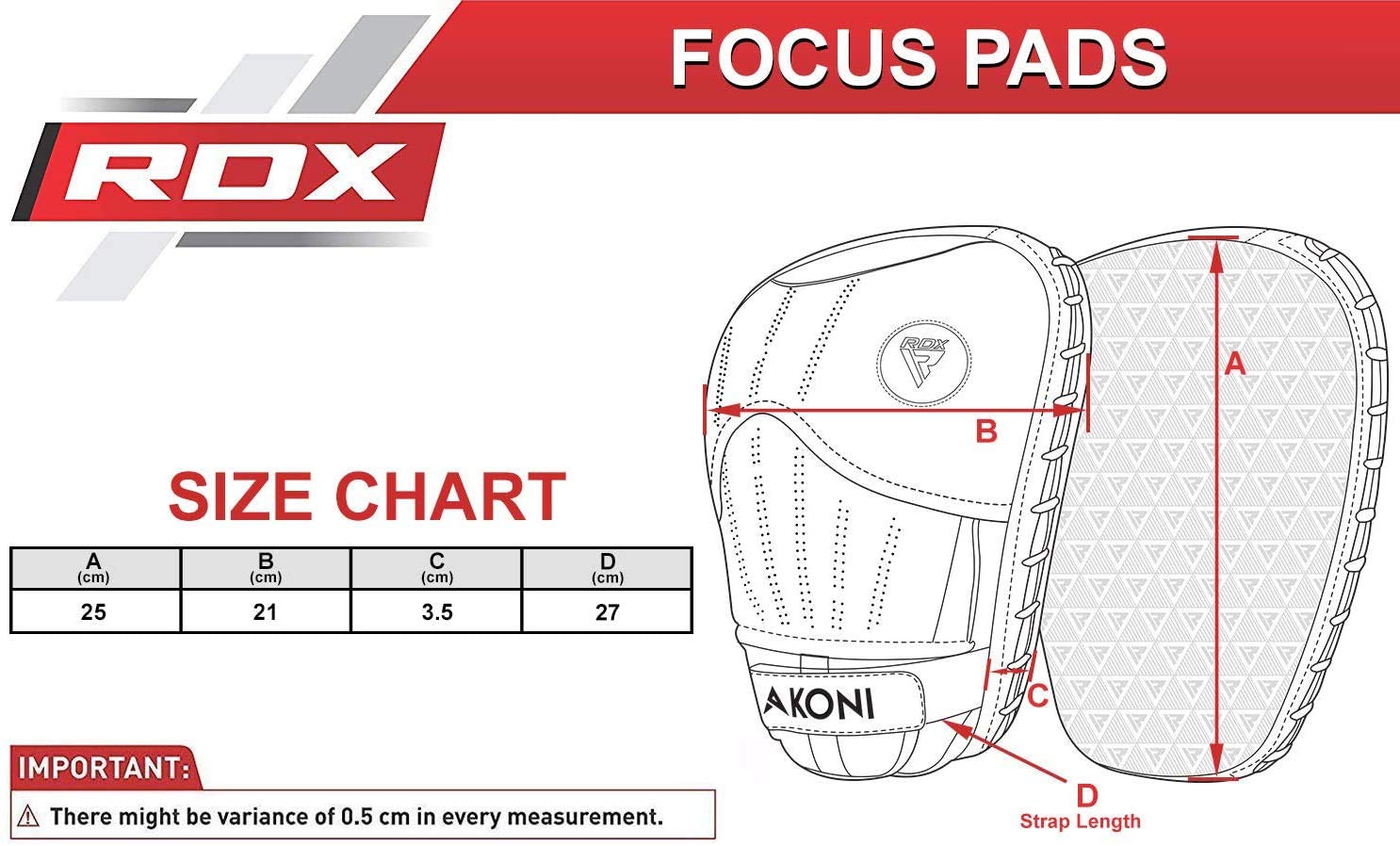 RDX Boxing Pads Focus Mitts, Curved Hook and Jab Hand Target Strike Shield, Great for MMA, Martial Arts, Muay Thai, Boxercise, Coaching, Kickboxing and Karate Training, Padded Punching