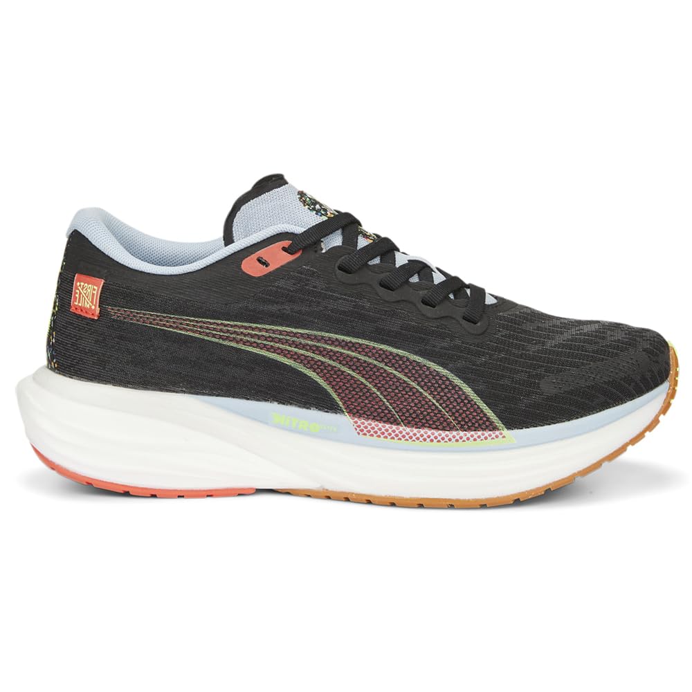 Puma Womens First Mile X Deviate Nitro 2 Running Sneakers Shoes - Black - Size 8 M