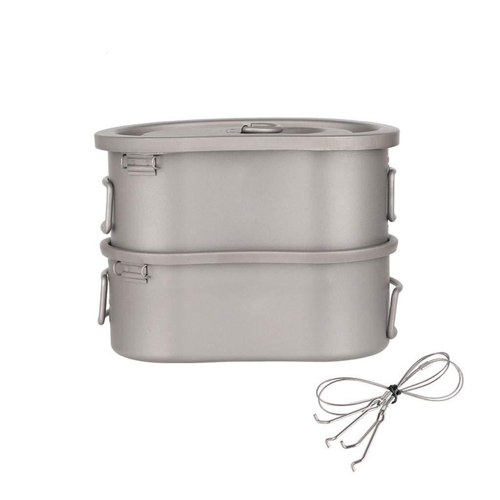 YFDM Canteen Camping Tableware Outdoor Cookware Army Pot Pan Picnic Set Hiking Tourist Kichen Cooking Mess Kit