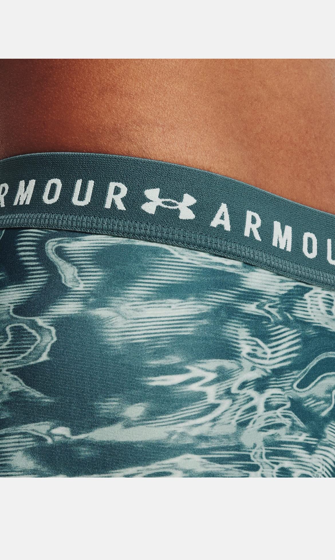Under Armour Women's HeatGear Armour Bike Shorts (Jade/Summit White, Medium)