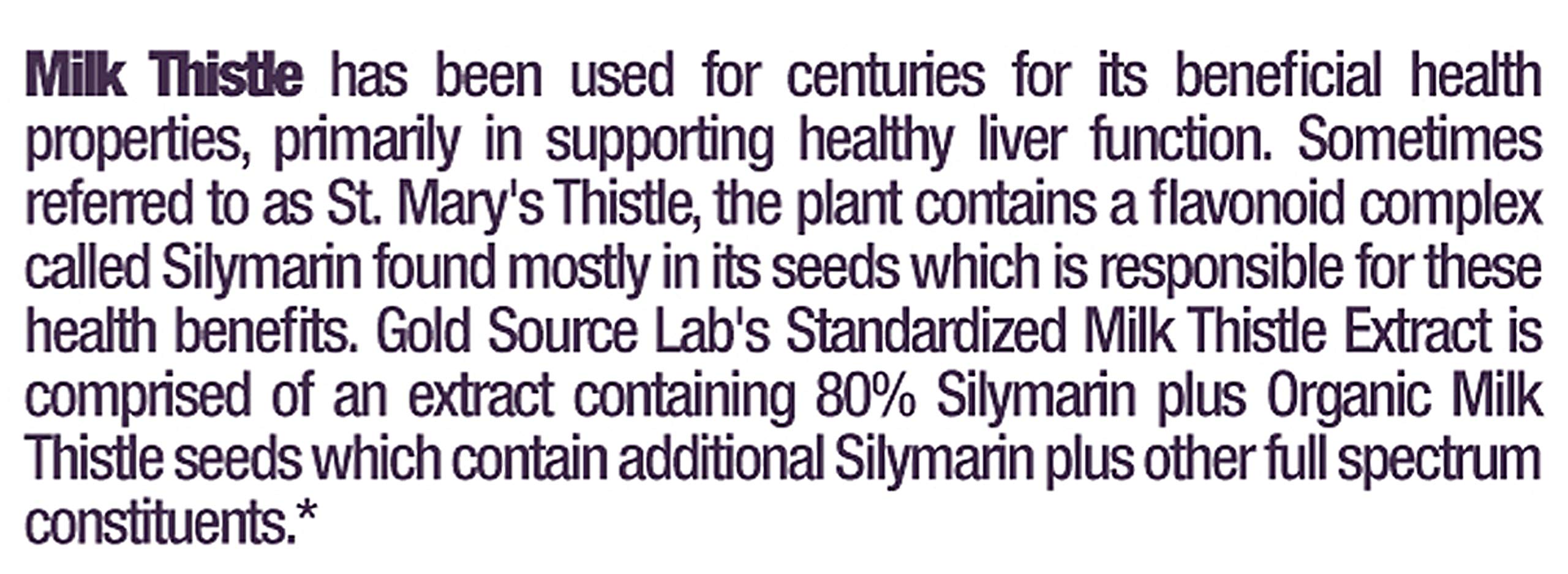 Organic Milk Thistle Capsules, 180 Caps, Pure Milk Thistle Powder Plus 80% Silymarin Extract Standardized Complex, 450 mg, Natural Liver Health Supplement, Immune Boost, Detox and Cleanse