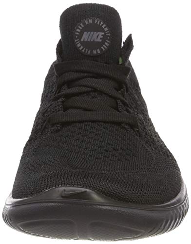 Nike Womens WMNS Free RN Flyknit 942839 002 - Size 9W Black/Anthracite