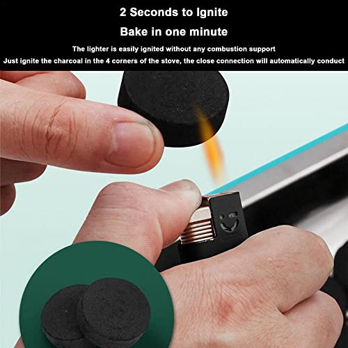 Mini Grill Disposables Grill Portable Charcoal Grills Biodegradables Outdoor Grill Instant Grill BBQ Charcoal Grill Great For (black)