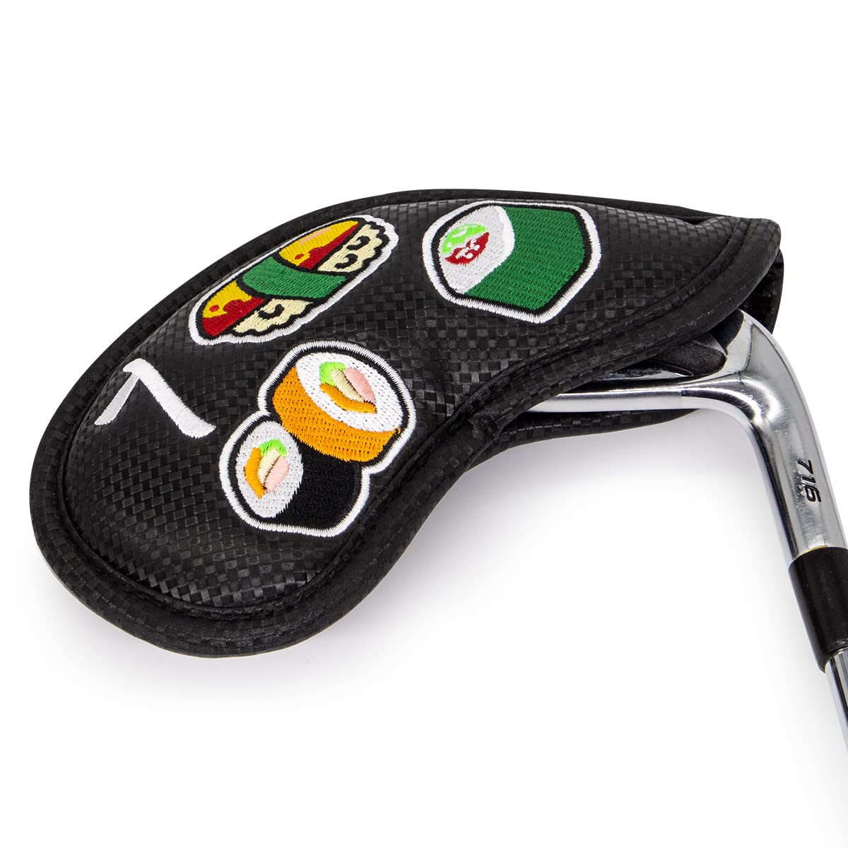 Sushi Golf Club Head Covers 3 Wood Headcover Set+Mallet Putter Cover+Blade Putter Cover+Golf Iron Cover