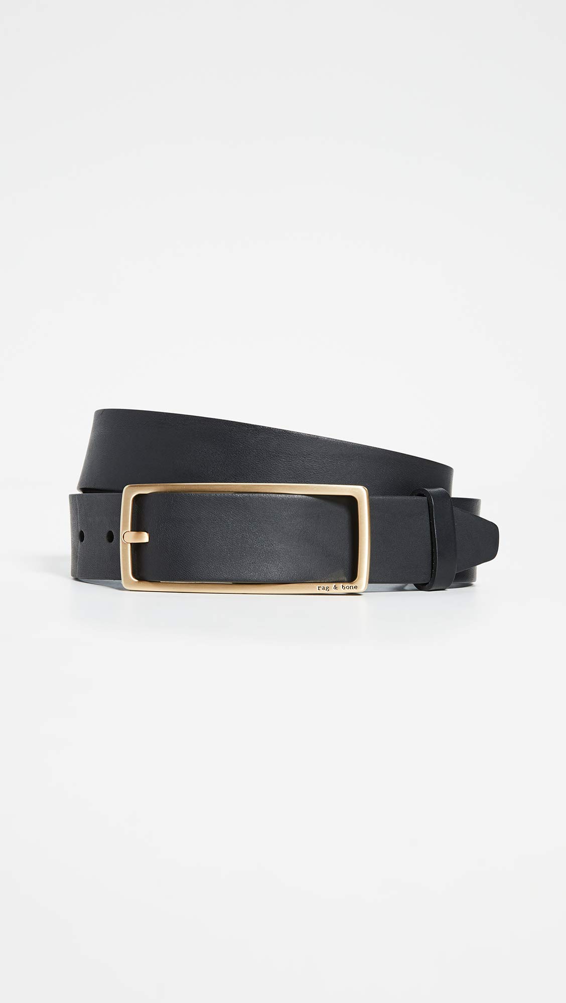 rag & bone Women's Rebound Belt, Black, XS