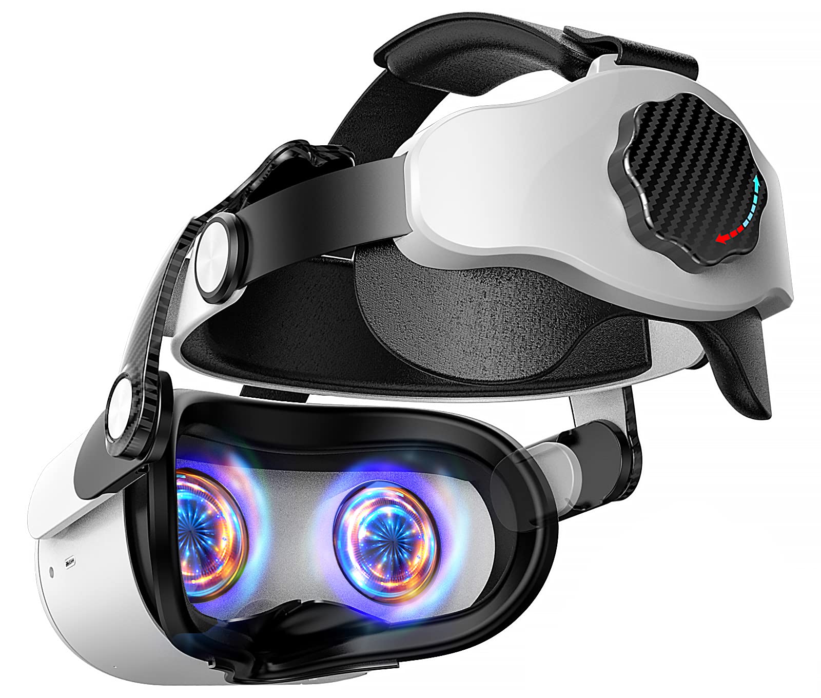 UNIDO VR Accessories for (Meta) Quest 2: Upgrade of Elite Straps Ergonomic Design Enhanced Balance Support Comfort in VR