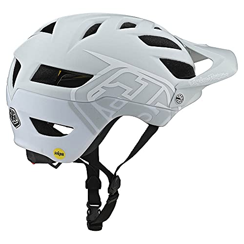 Troy Lee Designs A1 MIPS Helmet Classic Light Gray/White, Xs