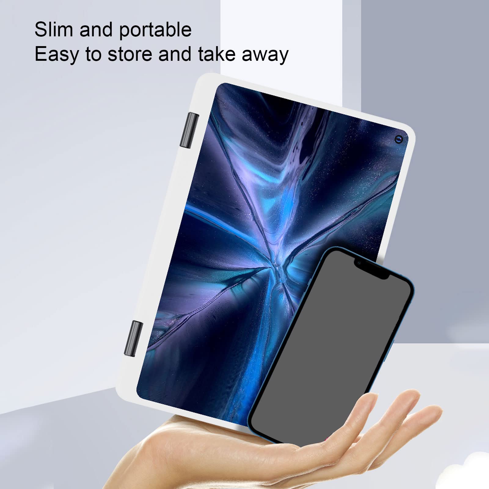 PUSOKEI 2 in 1 Laptop Computers, 10.8in 2560x1600 2 in 1 Touchscreen Notebook, Windows11, LPDDR4 8GB 1TB SSD Storage, 2.4G 5G WiFi, BT, 360 Rotatable, Home Education Laptop with Touch Pen