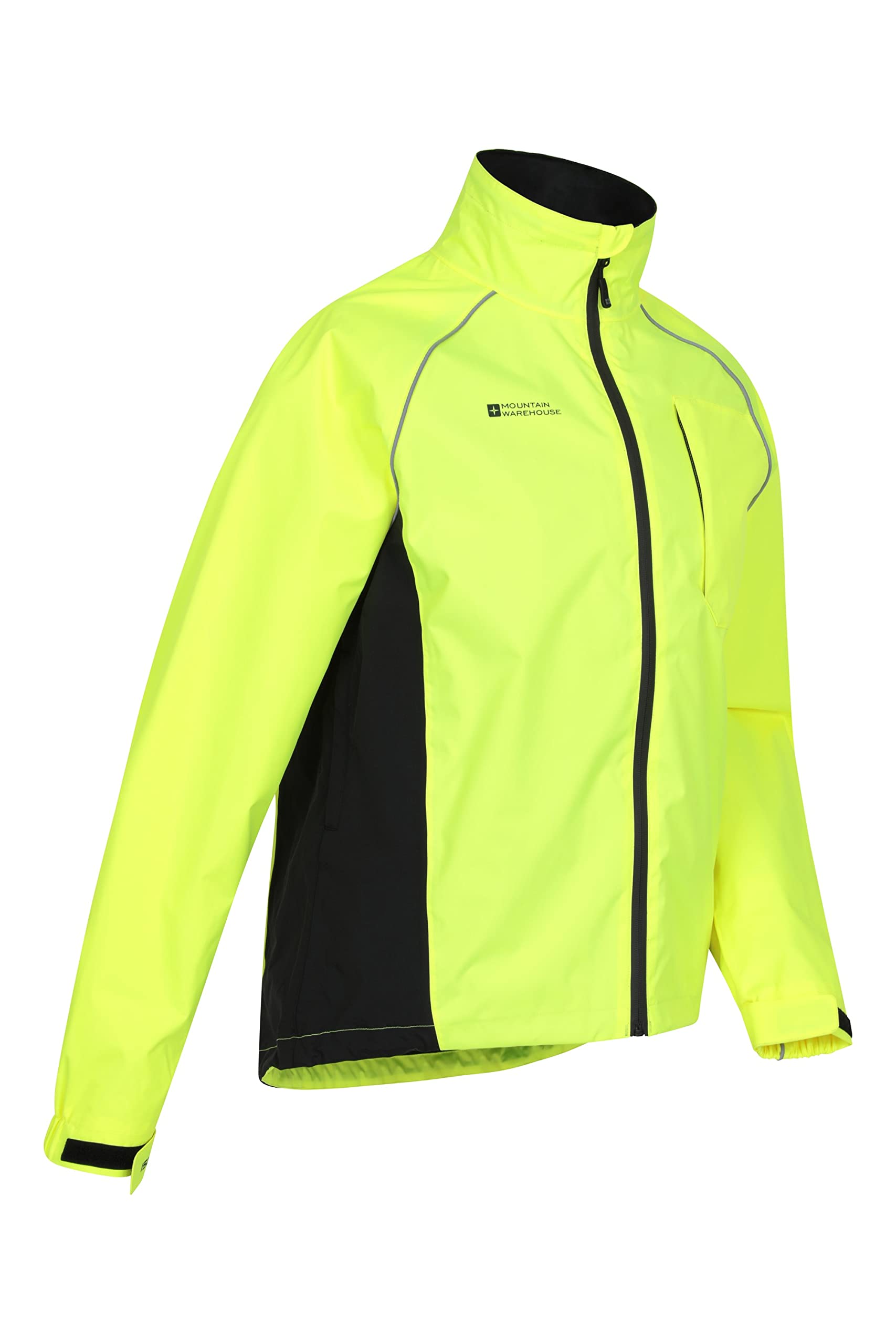 Mountain Warehouse Adrenaline Mens Waterproof Cycling Jacket - IsoDry Yellow Medium