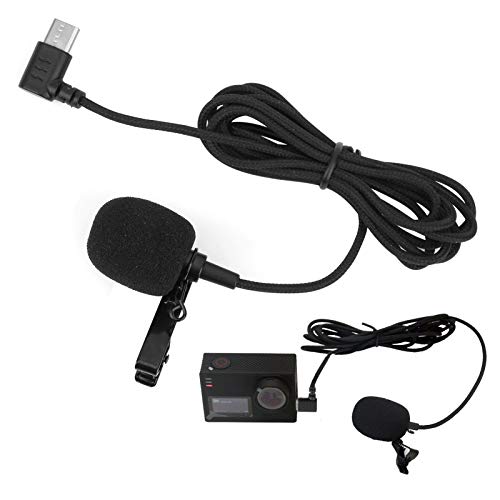 Ruiqas Type C External Clip Lapel MIC Action Camera Microphone for SJ8 SJ9 SJ10 Motion Cameras