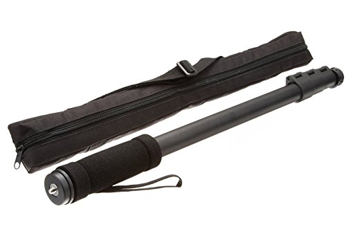 Opteka X-Grip Professional Action Stabilizing Handle with LED Video Light, 72" Monopod, 3X GoPro Tripod Mounts and Microfiber Cleaning Cloth for DSLR Cameras, Sports Action Cam and Camcorders (Red)