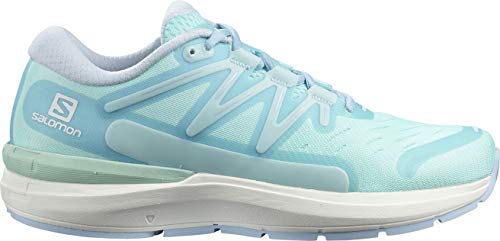 Salomon Sonic 4 Confidence Running Shoes for Women, Tanager Turquoise/White/Kentucky Blue, 8