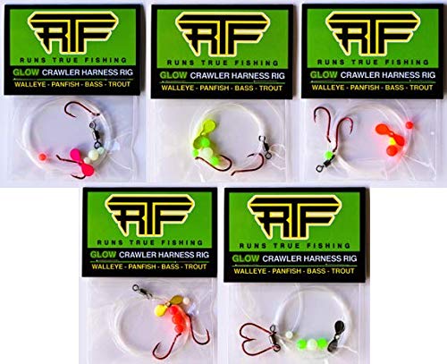 Runs True Fishing RTF - Propeller - Crawler Harness - Glow Beads - (5PK Kit)