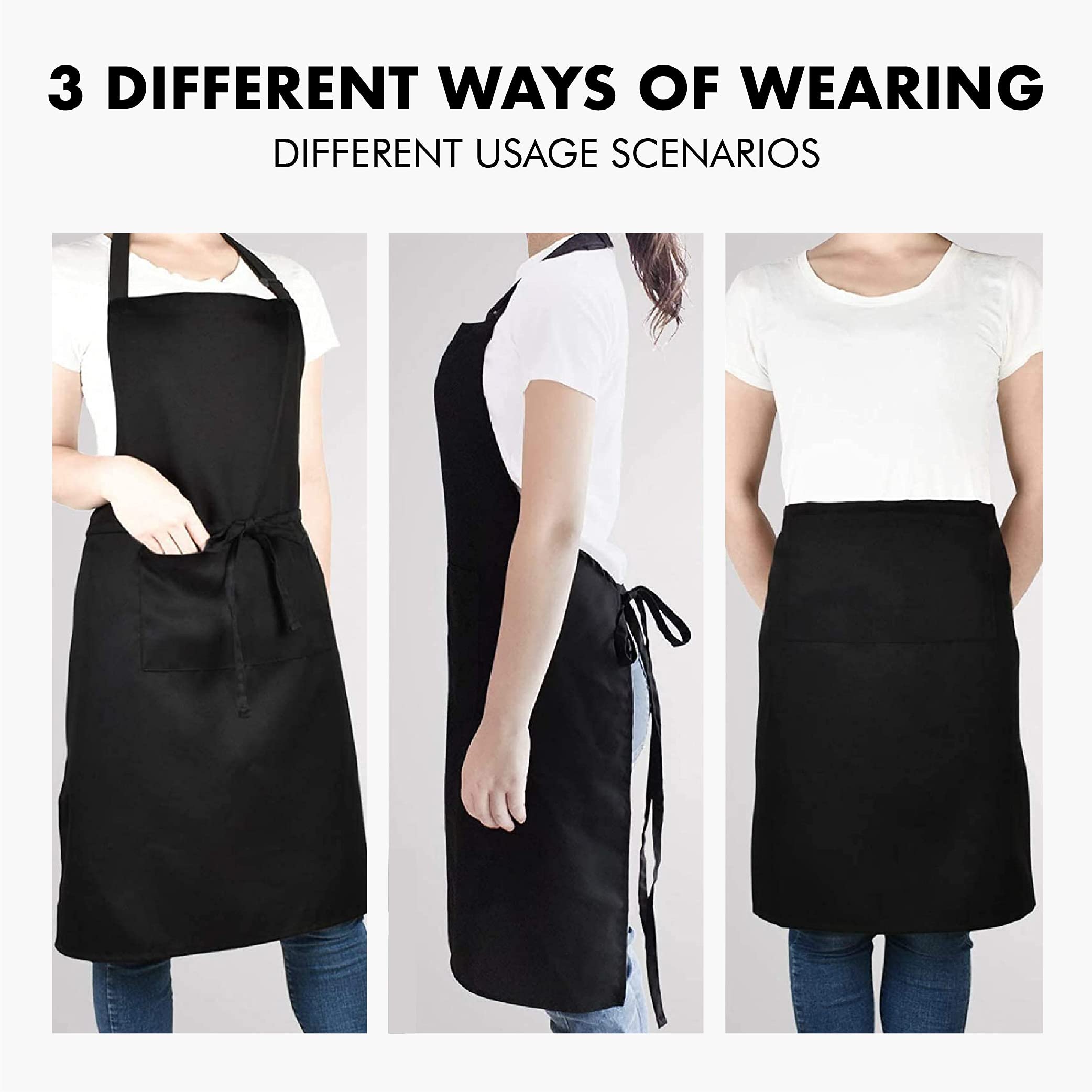 XBPDMWIN Grill Apron BBQ Aprons for Men Dad - The Grillfather - Funny Kitchen Chef Cooking Grilling Apron with 2 Pockets - Birthday Father's Day Christmas Gifts for Dad Husband