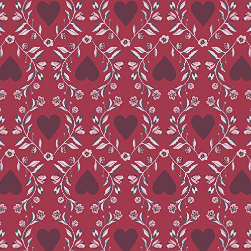Vera Bradley Women's Cotton Small Vera Tote Bag, Imperial Hearts Red - Recycled Cotton, One Size