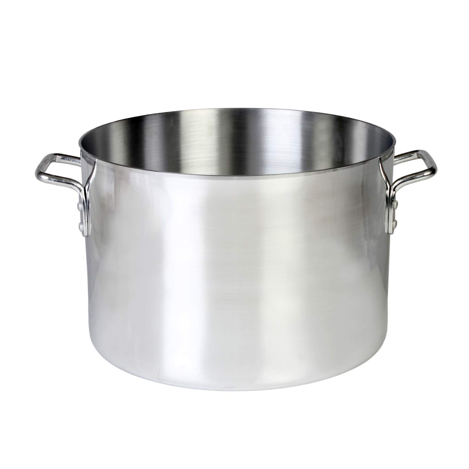 Thunder Group ALSKSU040 Sauce Pot, 40 qt, 18-1/4" dia. x 10-1/8"H, 2" handle, aluminum, mirror-finished, dishwasher safe, standard Electric, Gas Cooktop, Halogen Ready, NSF