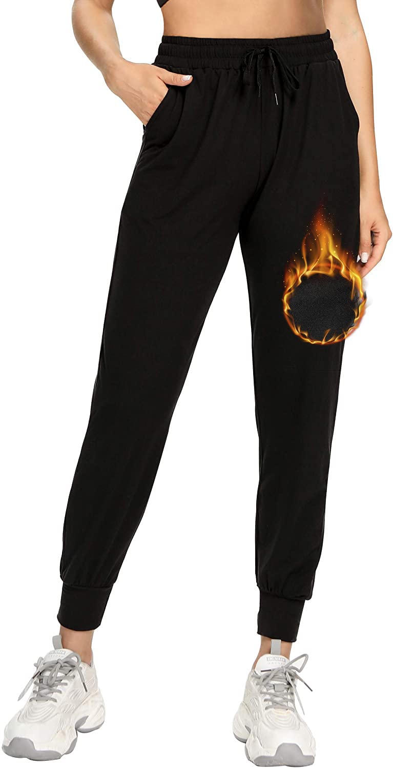 Sweatpants for Women-Womens Joggers with Pockets Lounge Pants for Yoga Workout Running (Medium, No Fleece Lined-Grey)