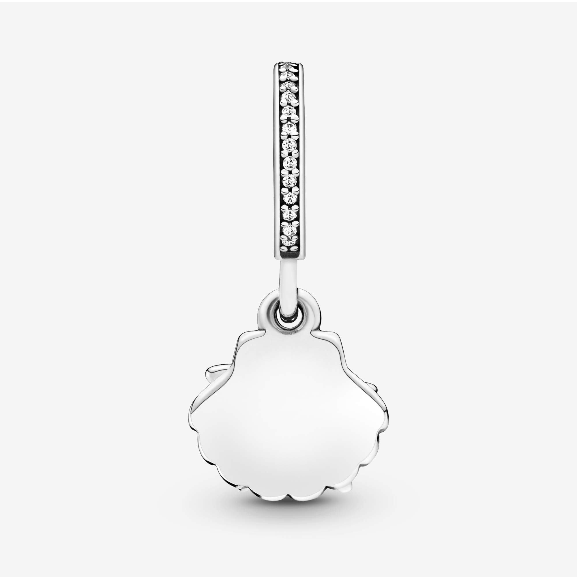 Pandora Jewelry Starfish and Sea Shell Dangle Cubic Zirconia Charm in Sterling Silver, No Box