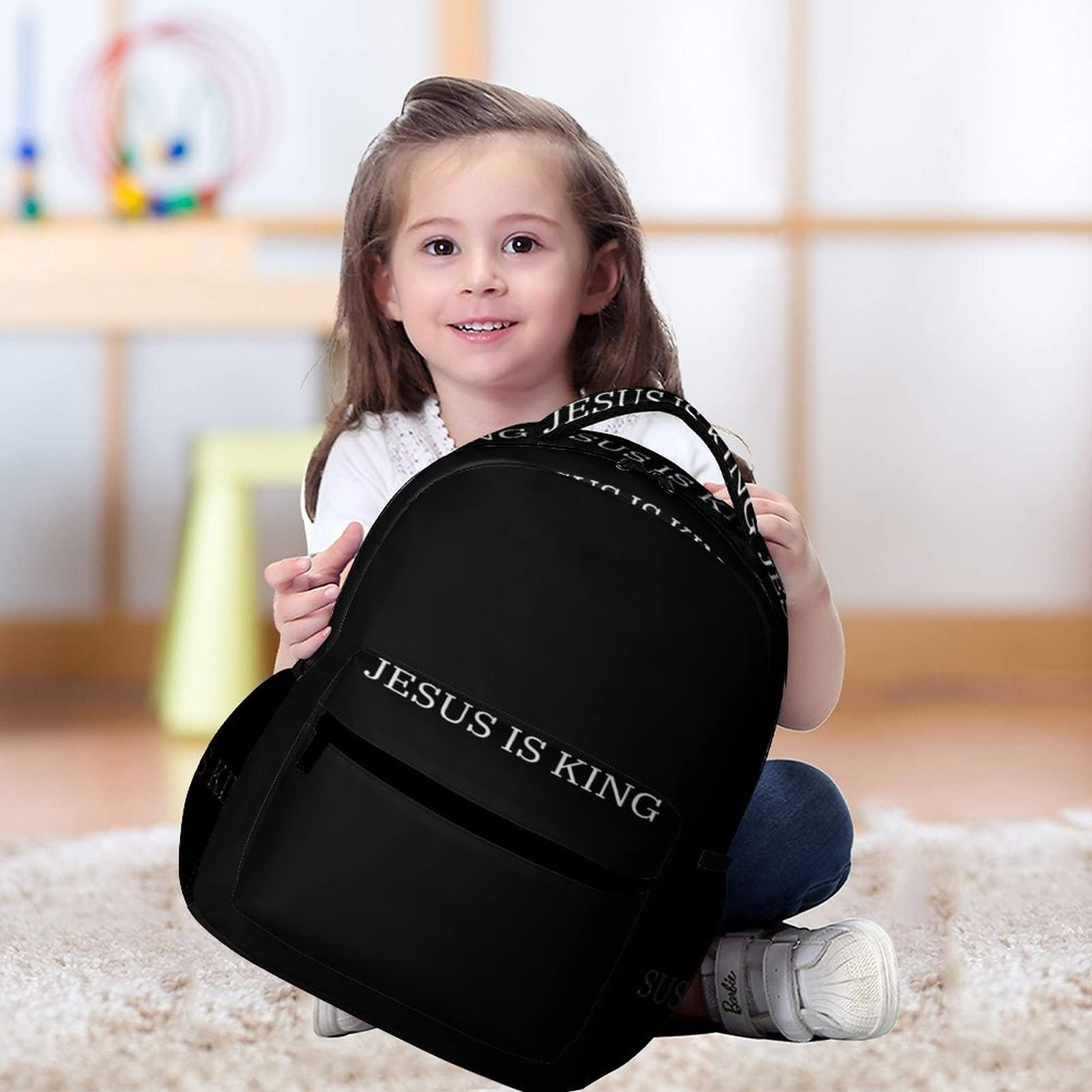 SDERDZSE Backpack Jesus Is King Laptop Backpack Casual Daypack Cute Travel Backpack for Women Men