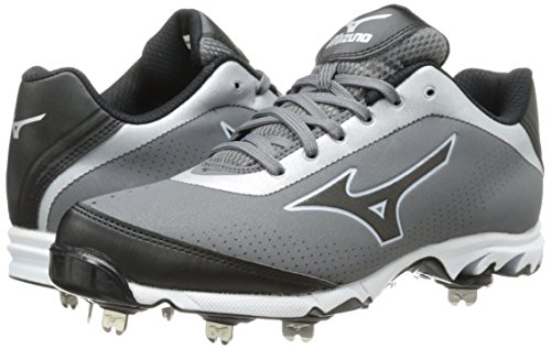 Mizuno Men's Vapor Elite 7 Low-M, Grey/Black, 14 M US