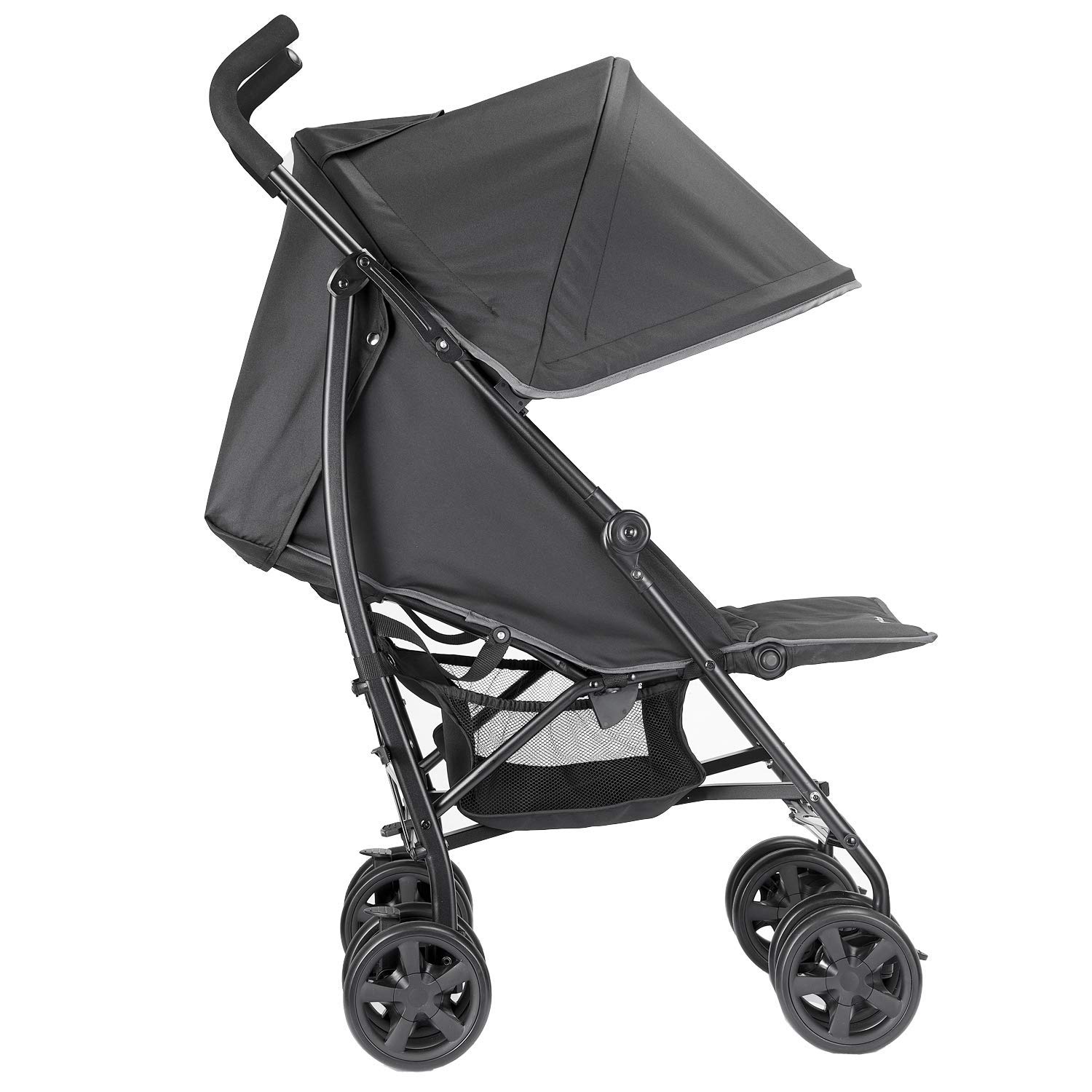 Pamo Babe Umbrella Stroller for Toddler, Lightweight Baby Stroller with Cup Holder and Storage Basket, Foldable Travel Stroller for Infant, Compact Stroller(Black)