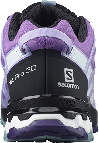Salomon XA PRO 3D v8 Gore-TEX Trail Running Shoes for Women, Royal Lilac/Lavender/Slate, 10