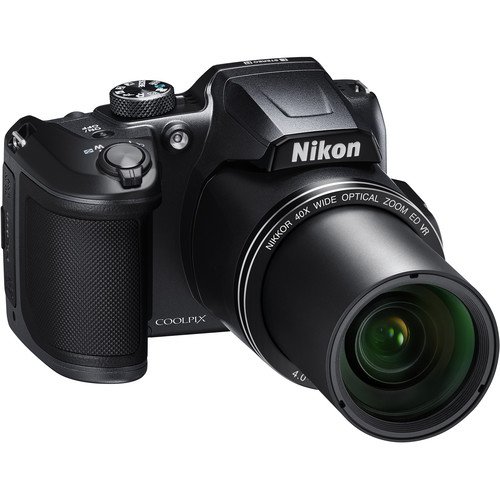 Nikon COOLPIX B500(Black) 16MP Digital Camera with 3 Inch TFT LCD Screen Nikkor Lens with 40x Optical Zoom WiFi+ Sunshine Intermediate Bundle