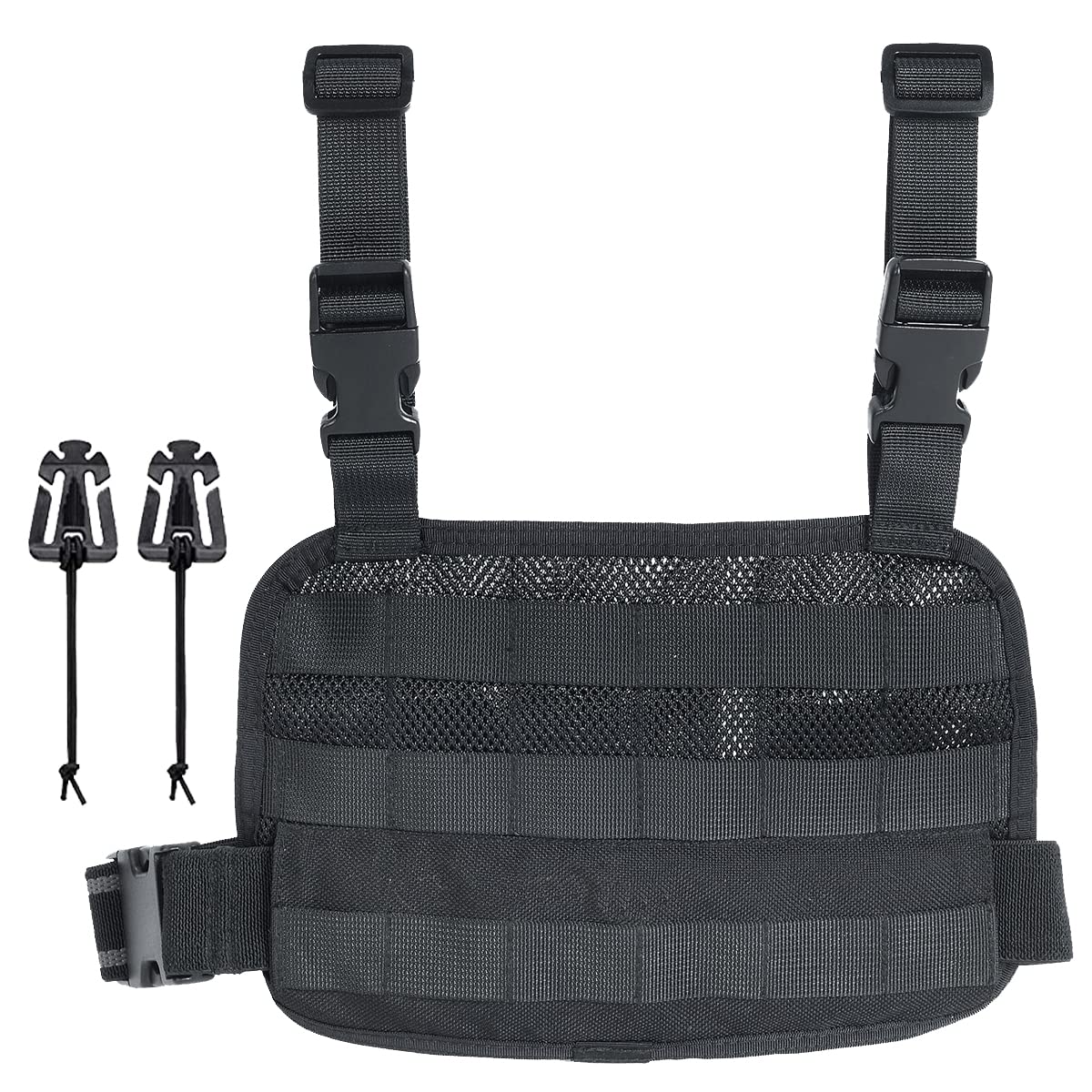 TAFTACFR Tactical Heavy Duty Mesh MOLLE Drop Leg Platform Universal Drop Leg Panel with Adjustable Belt & Thigh Straps (Coyote Brown)