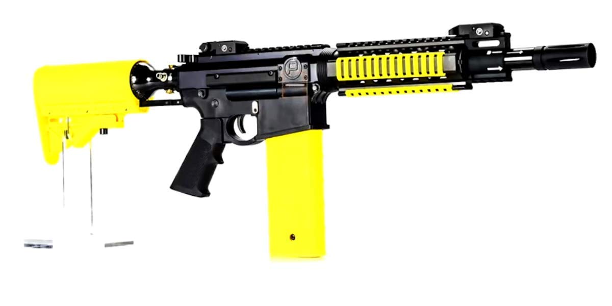 PepperBall Police Grade VKS Launcher Kit, Non-Lethal Self-Defense Pepper Launcher for Security, Home, Business, Black/Yellow