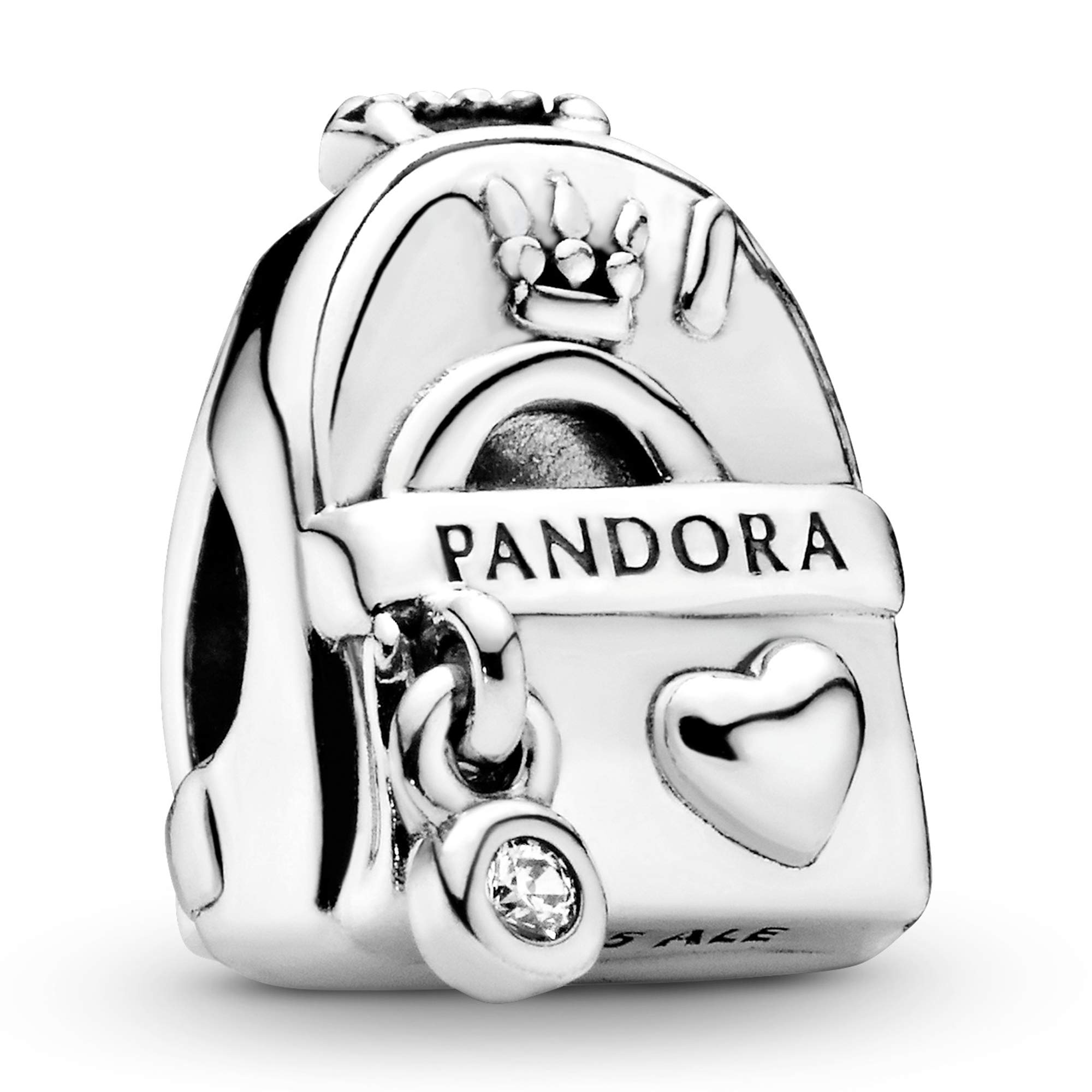 Pandora Jewelry Adventure Bag Cubic Zirconia Charm in Sterling Silver