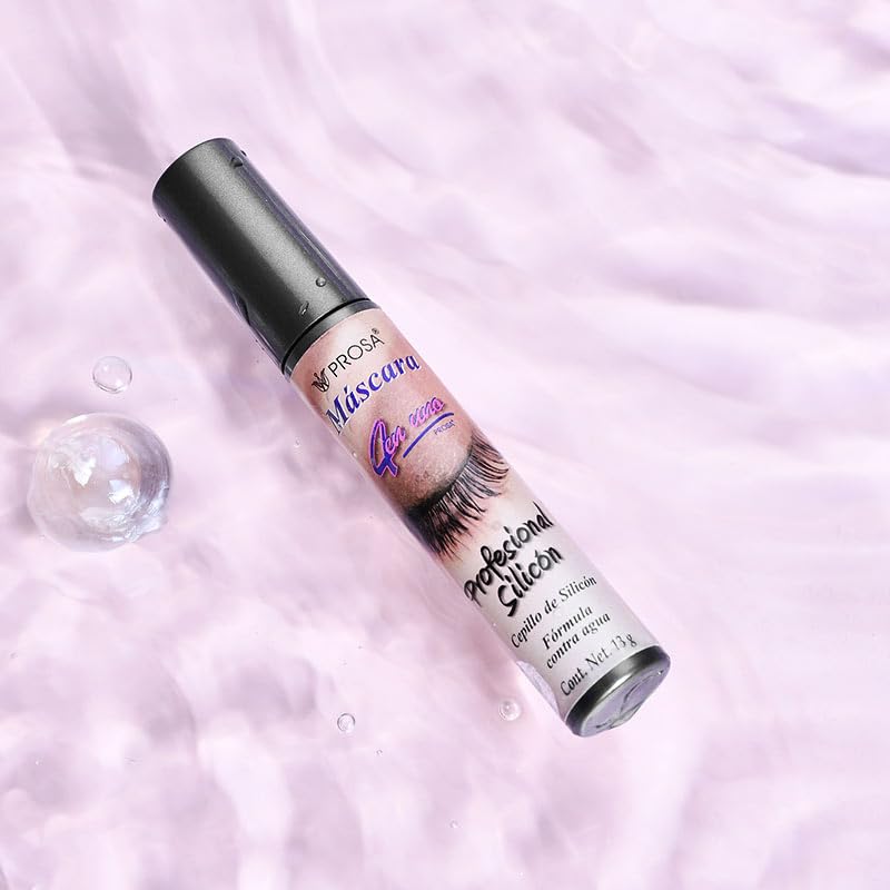 PROSA Waterproof Mascara, Black Eyeliner & Eyelash Oil Bundle
