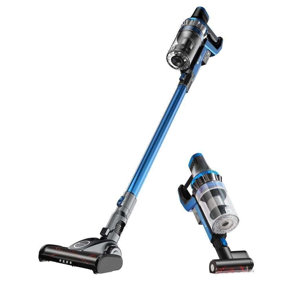 Proscenic P10 Cordless Vacuum Cleaner, 22000Pa Powerful, LED Touch Screen, 4 Adjustable Suction Modes, Removable Battery, 4-in-1 Handheld for Carpet Hard Floor Car Pet Hair, Blue
