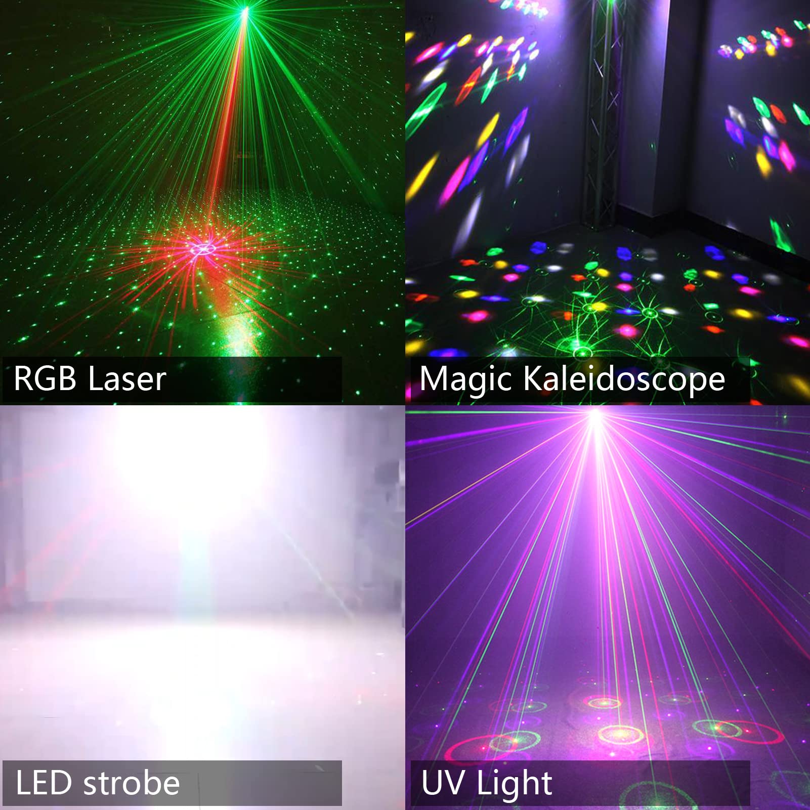 Stage Lights 36 LED Par Lights,36W RGB Par Lights Stage Lighting Indoor for Christmas Halloween Music Party Disco Wedding, Remote Control (Strobe light)