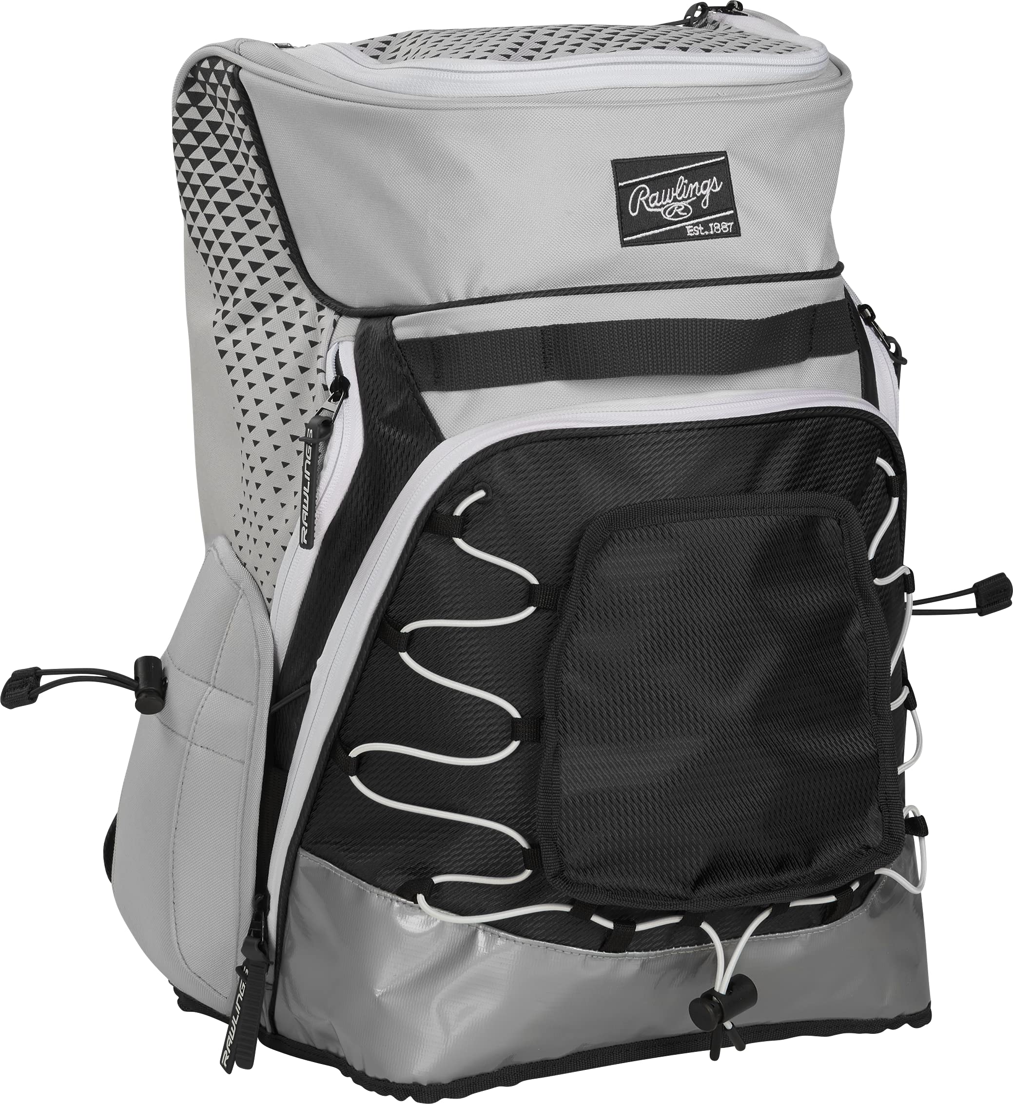 Rawlings | R800 Backpack Equipment Bag | Fastpitch Softball | Navy/Rose Gold