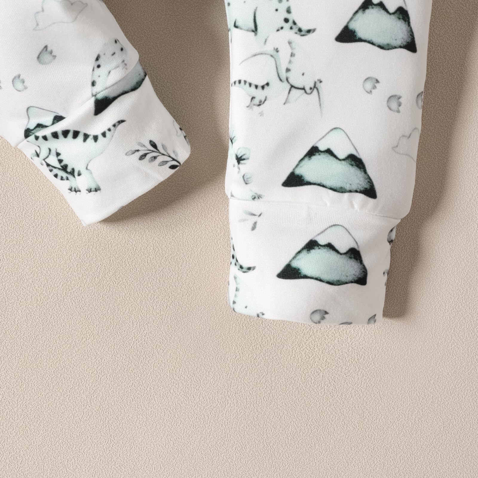Newborn Baby Boys Clothes Outfits 0-3 Months Letter Dinosaur Print Long Sleeve Rompers Long Pants Hat Infant Cute Sets