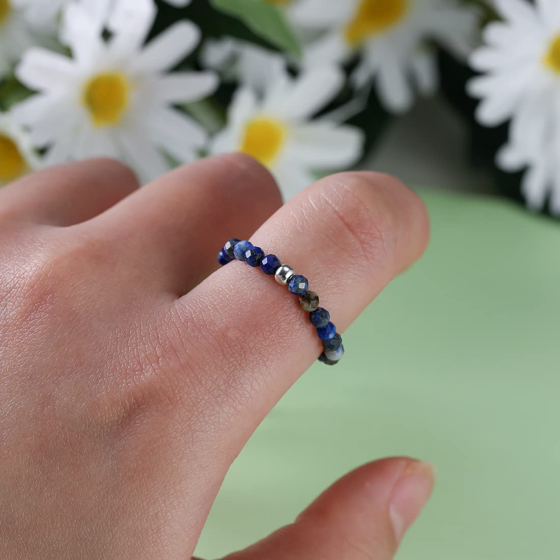 Tsnamer Elastic Anti-Anxiety Ring (Amethyst)