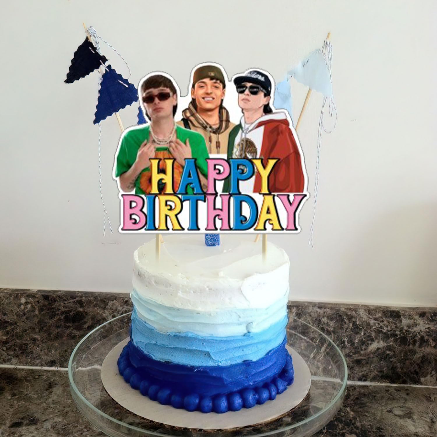 ๐๐ฎ๐ผ๐ธ ๐๐ต๐พ๐ถ๐ช Theme Birthday Party Decorations,๐๐ฎ๐ผ๐ธ ๐๐ต๐พ๐ถ๐ช Rapper Singer Party Supply Set for Kids with 1 Happy Birthday Banner , 12 Cupcake Toppers,18 Balloons and Sticker for Music Party Decorations