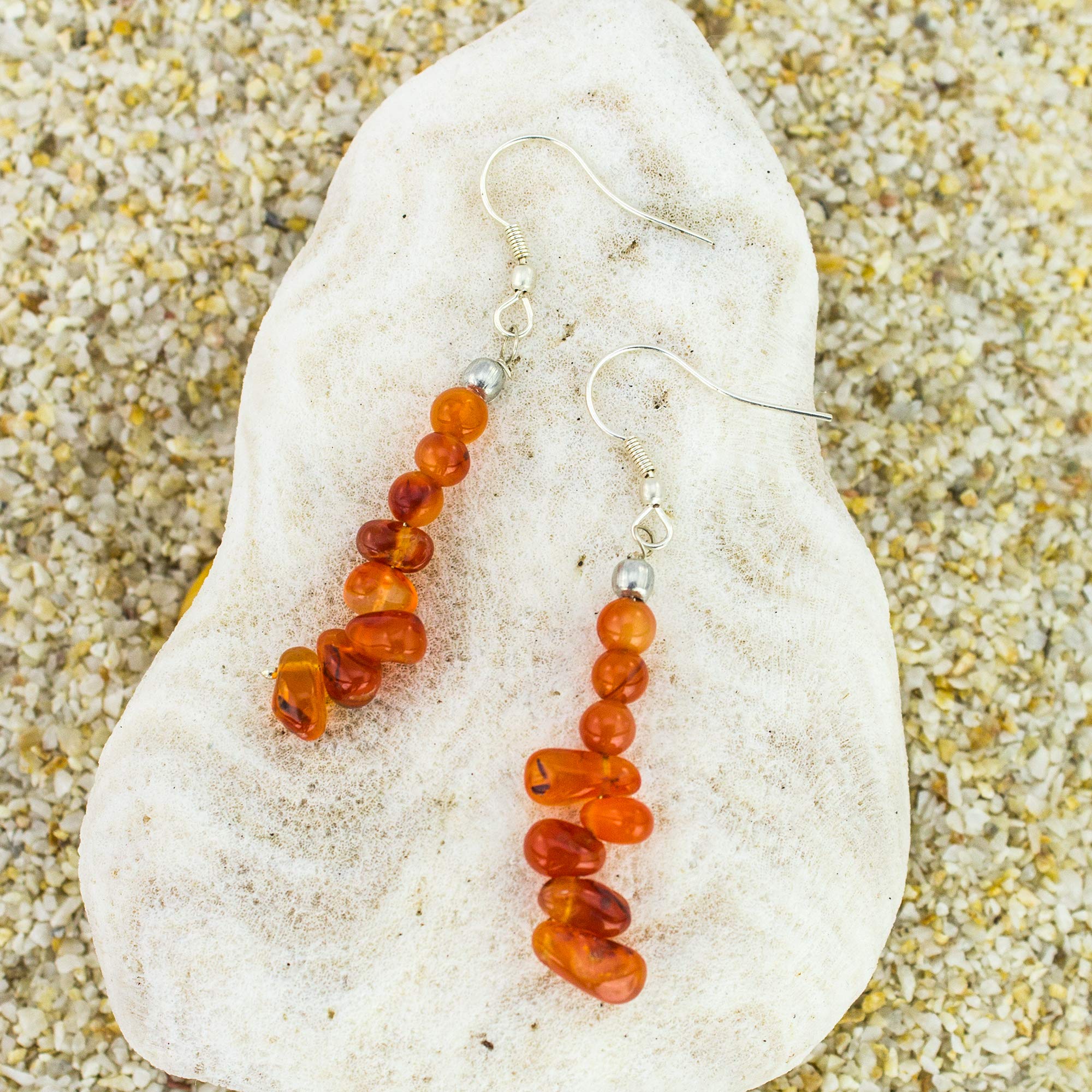 Mystic Self Carnelian Women Dangle Earrings Gemstone Jewelry