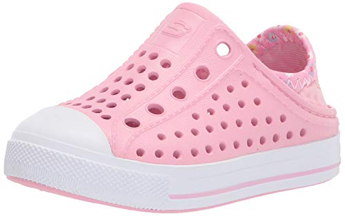 Skechers Girl's Foamies Guzman Steps - Sun Princess sneaker, Light Pink, 6 Little Kid