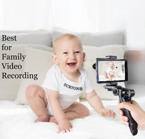SUBTON Photography Mobile Holder Mini Tripod Camera Stand with Horizontal & Vertical Rotation | for Vlogging, Video Shooting, YouTube etc Compatible with All Mobile Phones, Action GoPro Cameras DSLR