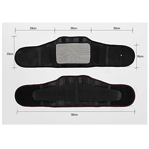 TANGIST Back Support Lumbar Belt With Self-Heating Pad For Women And Men Lower Lumbar Back Brace Pain Relief And Injury Prevention (Size : XL/X-Large)