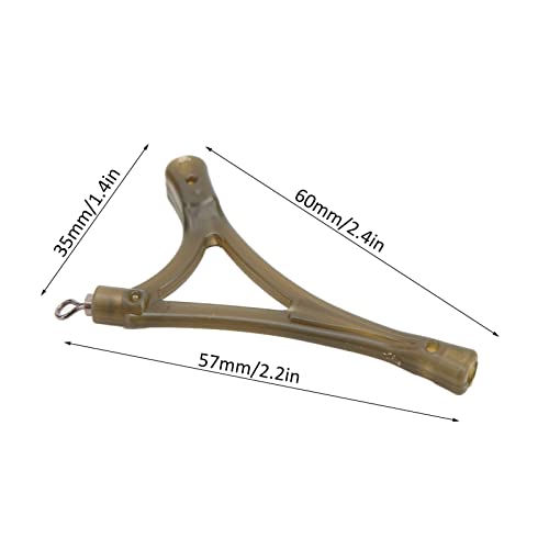 SUNGOOYUE Fish Tackle Carp Rigs,10Pcs Carp Fishing Accessories Anti Knotting System Side Bend Rolling Swivel Fish Tackle Carp Rigs Tool with O Connector