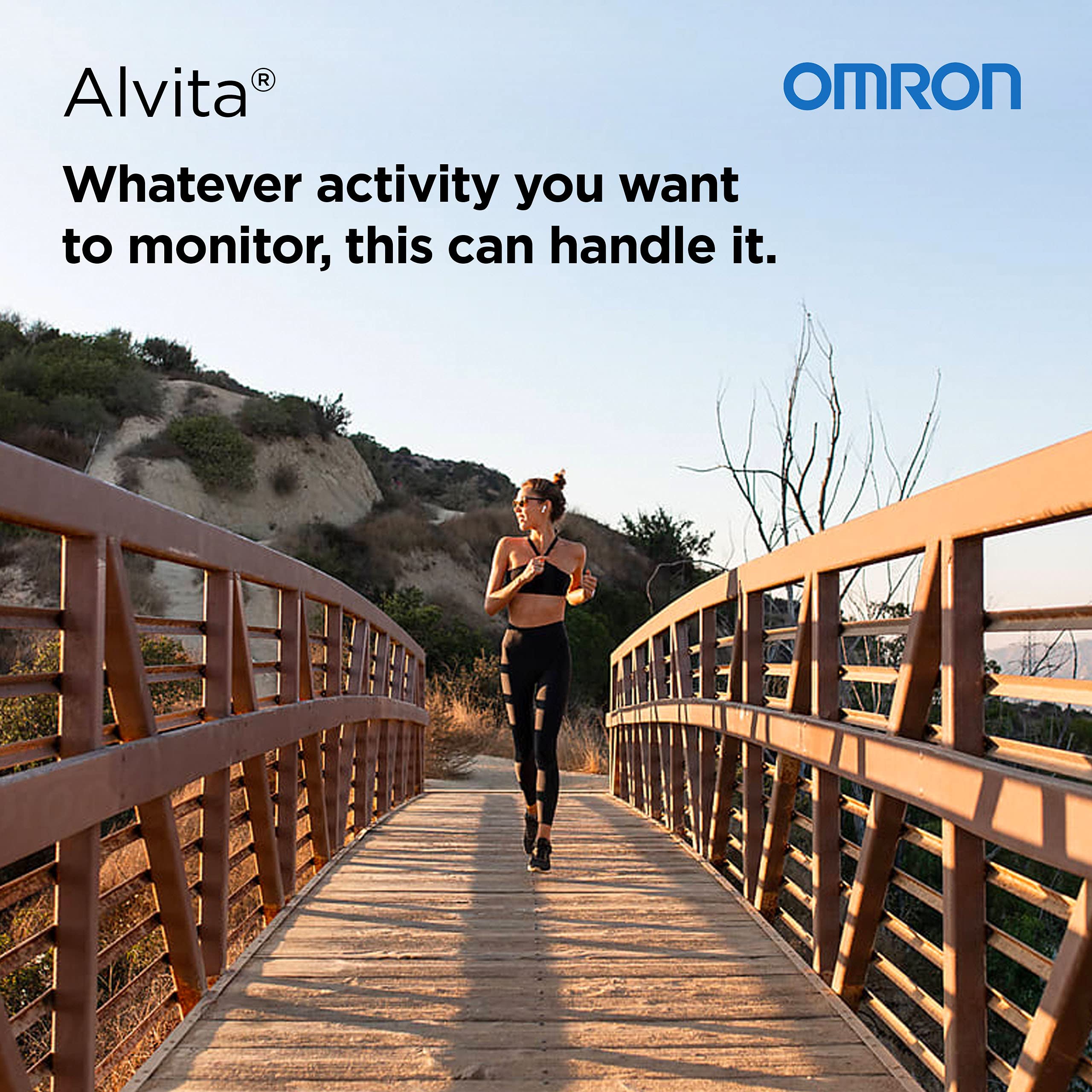 Omron Tri-Axis Alvita Optimized Pedometer - Features 4 Activity Modes - Black, HJ-321