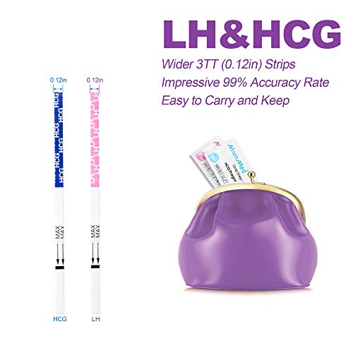 MomMed Ovulation Test Kit (HCG15-LH40), 15 Pregnancy & 40 Ovulation Test Strips with 55 Urine Cups Reliable & Quick Early Pregnancy Test