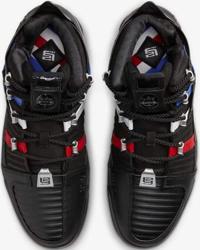Nike Zoom Lebron III QS Black/Metallic Silver/University 9 D (M)