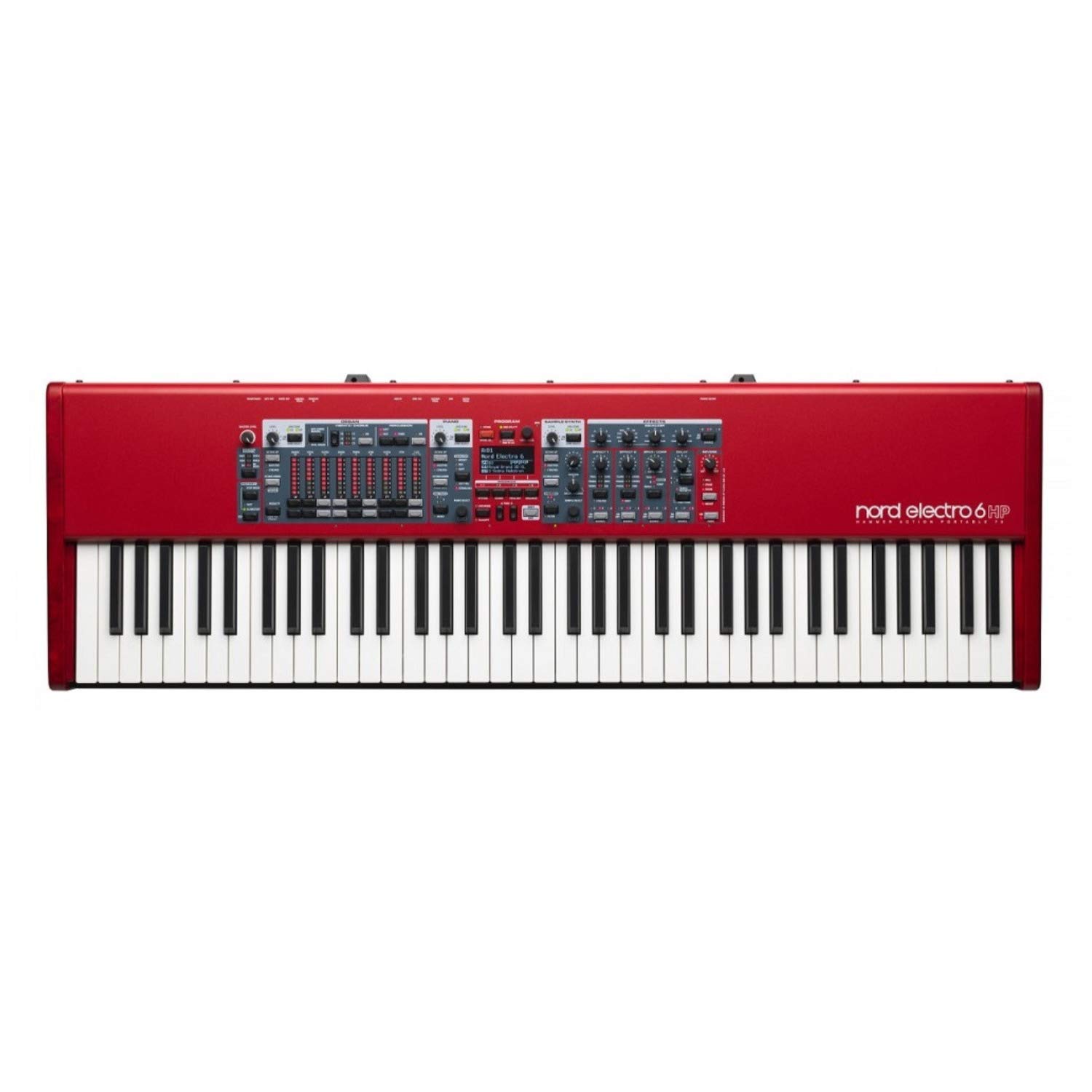 Nord Electro 6HP 73-Key Hammer-Action Keyboard Bundle with Keyboard Stand, Bench, Sustain Pedal and Headphones (5 Items)